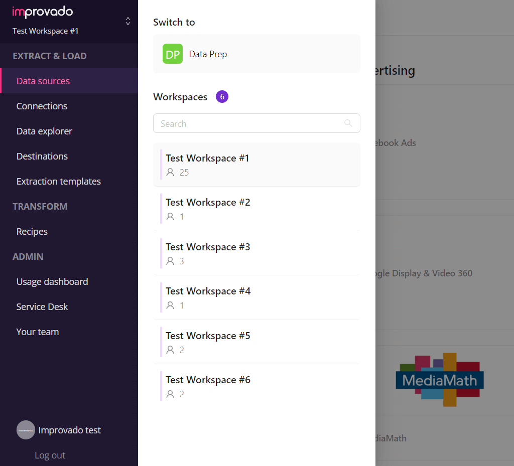 How to switch between workspaces | Docs