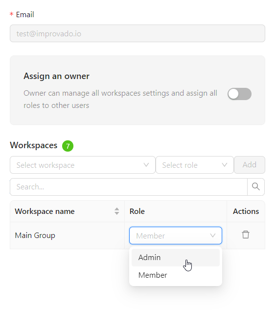 How to change user roles (privileges) | Docs