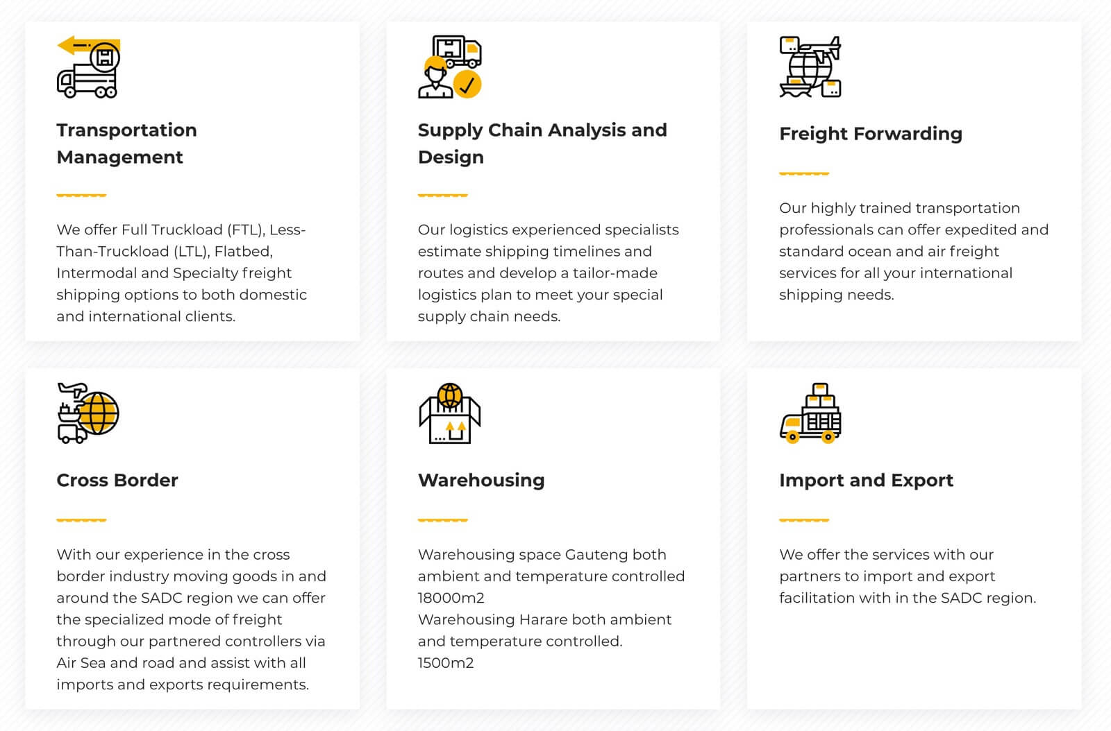 African Perishable Logistics Website Development by Cloudfusion