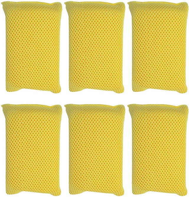 Microfiber Bug Scrubber Sponge Large, 6-Pack| Fortador Steamers Parts