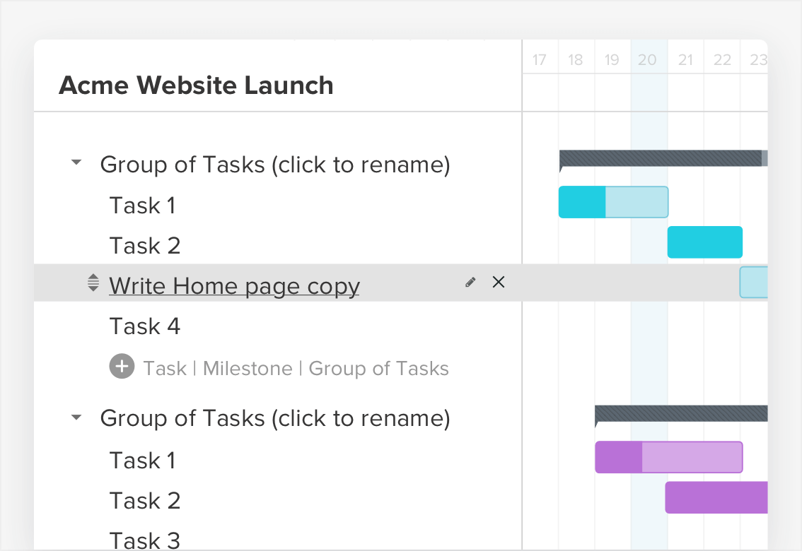 Free Project Schedule Template For Excel | TeamGantt