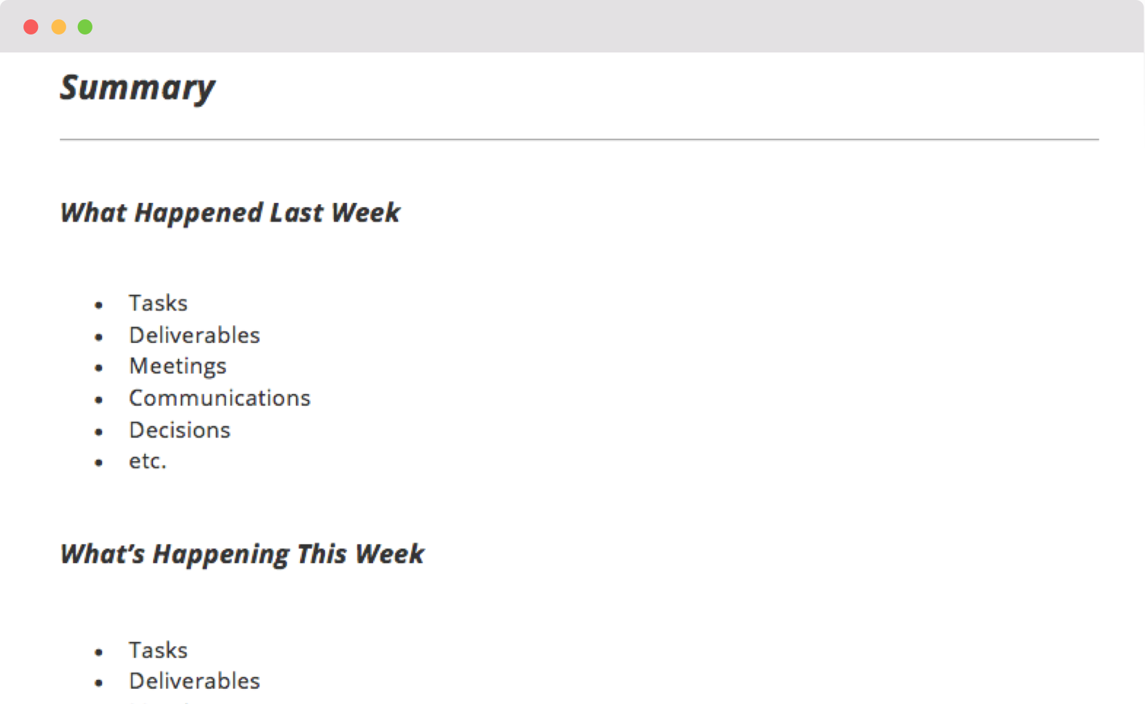 Project Status Report Template Example TeamGantt