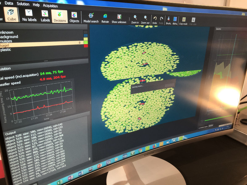 Detection of plastic contamination in food product