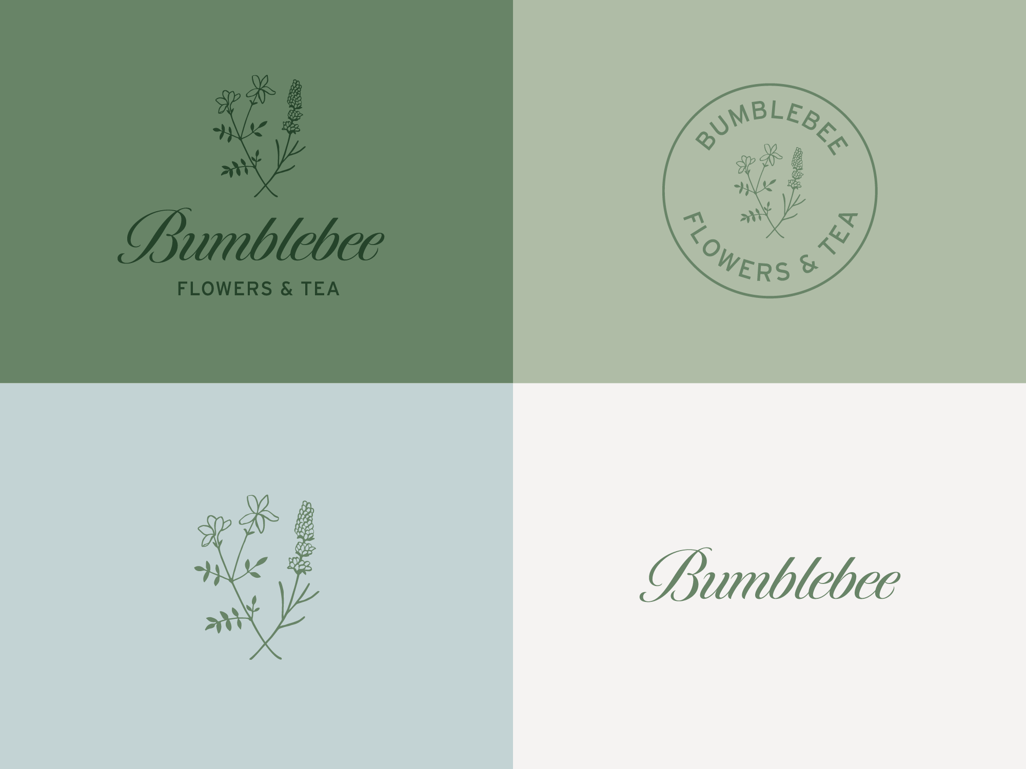 Bumblebee Flowers & Tea