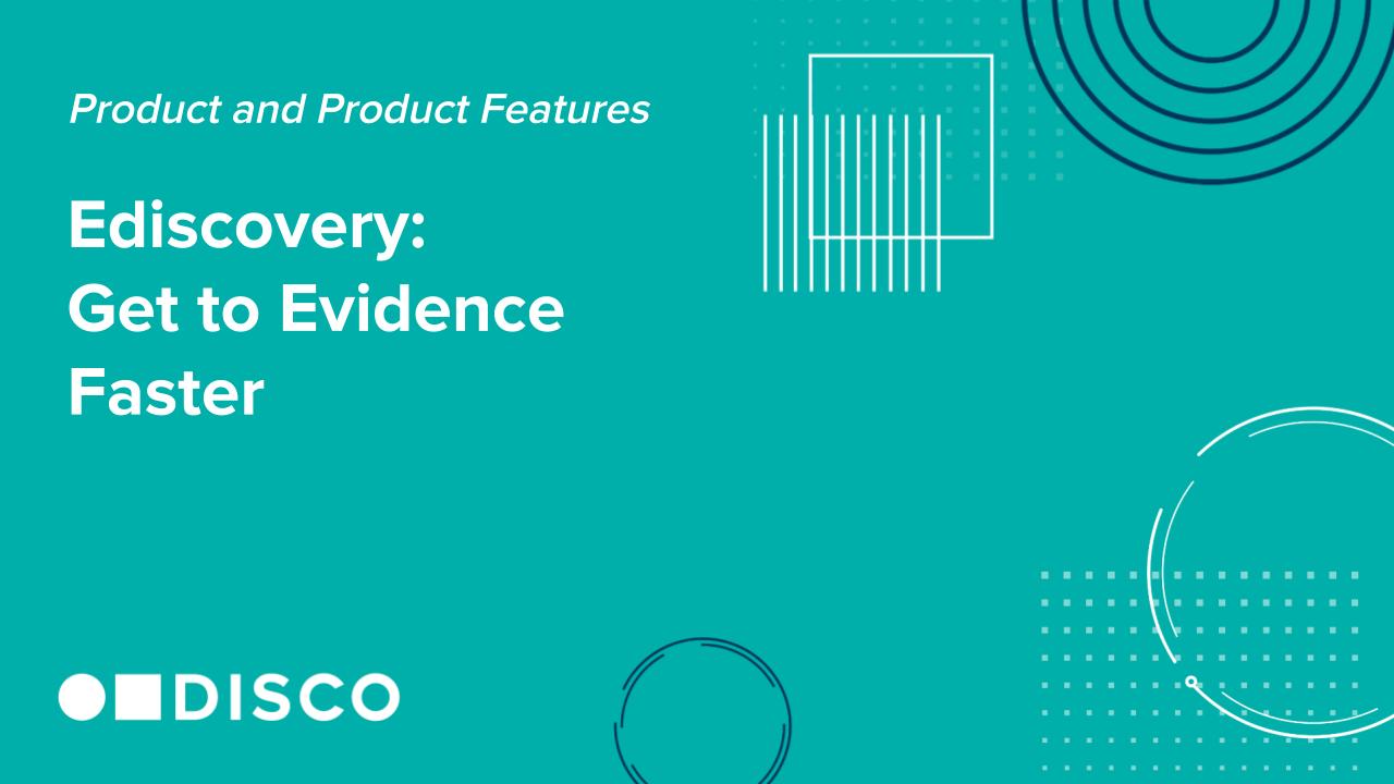 DISCO Resource Library | The Power of DISCO Search