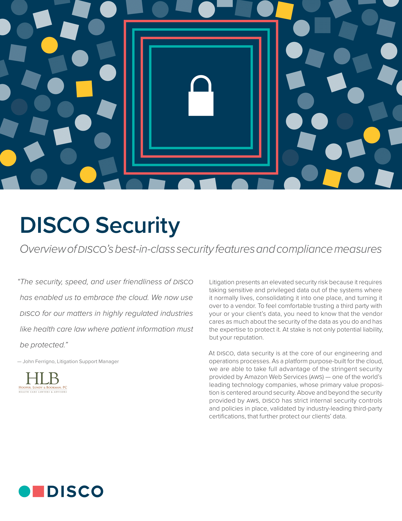 DISCO Security | DISCO Resource Library