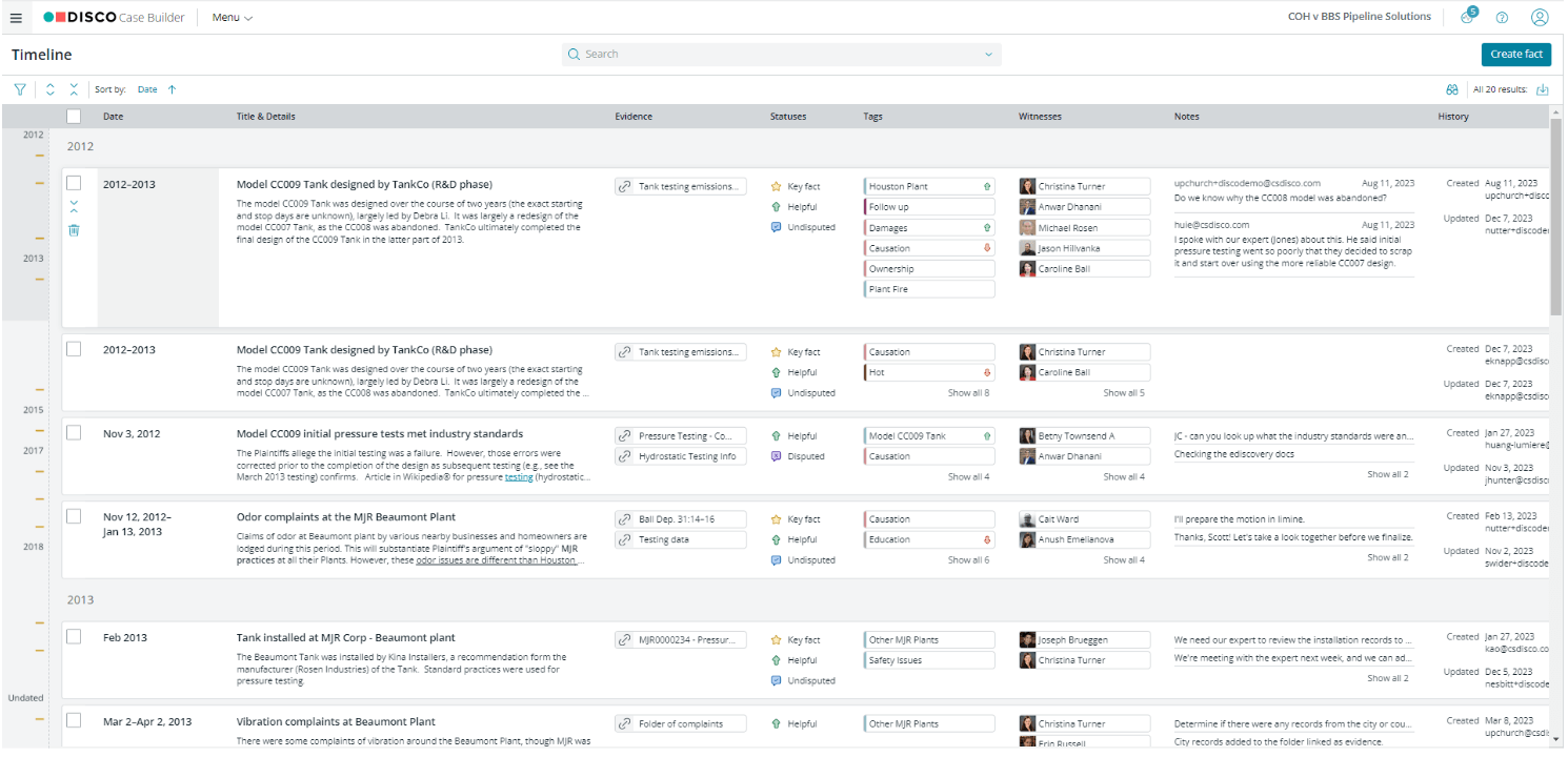 Legal Timelines Should Be Fact-Based, Not Doc-Based. Here’s Why.
