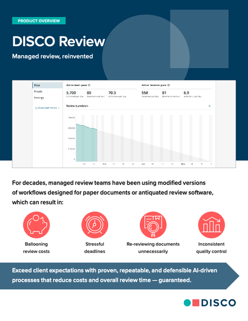 DISCO Review: Product Overview | DISCO Resource Library