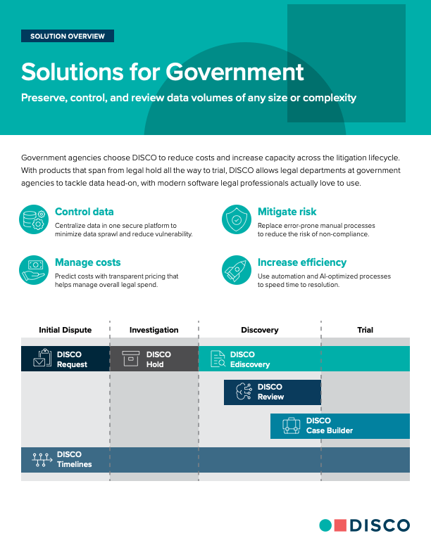 A Guide to Bringing Ediscovery In-House | DISCO Resource Library