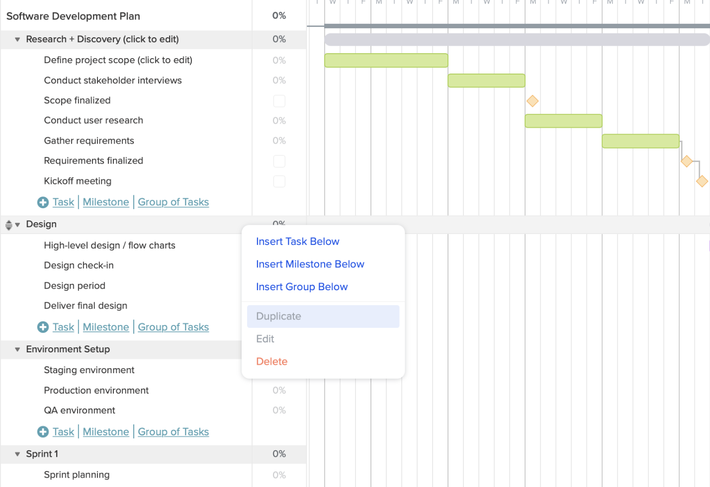 Software Development Project Plan Template TeamGantt