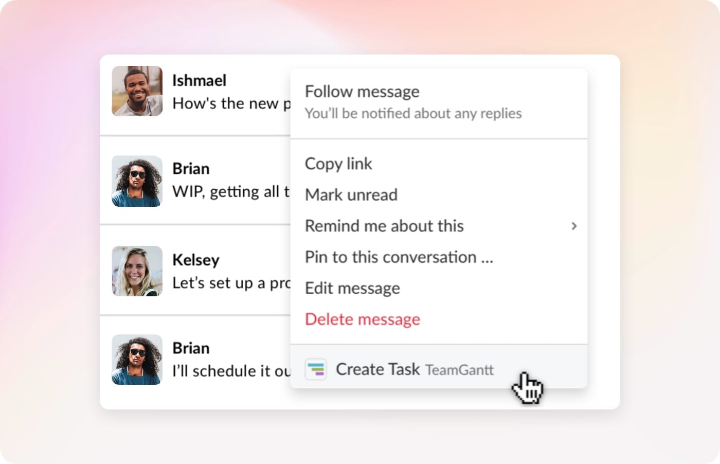 Slack Integration for TeamGantt: Manage projects without leaving Slack