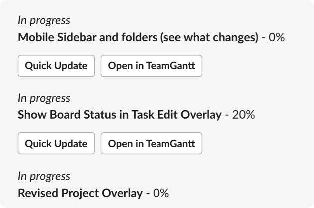 Slack Integration for TeamGantt: Manage projects without leaving Slack
