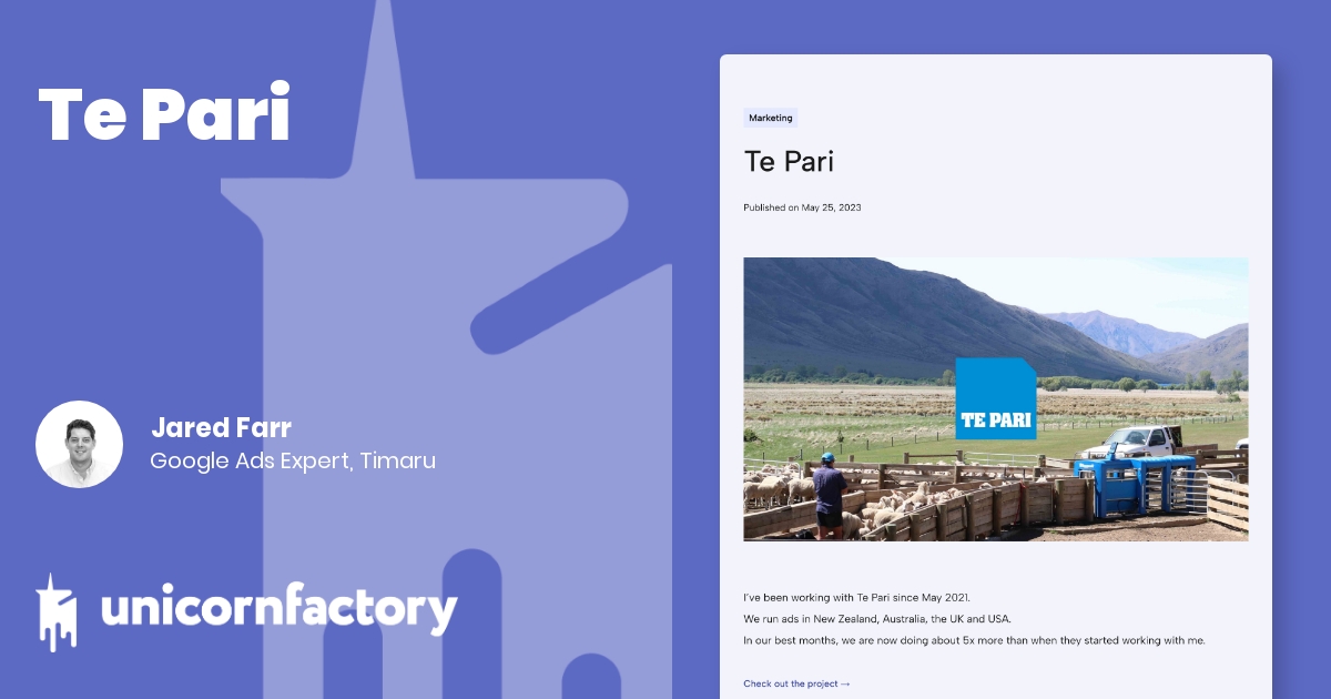 Te Pari Case Study: Jared Farr - Google Ads Expert in Timaru