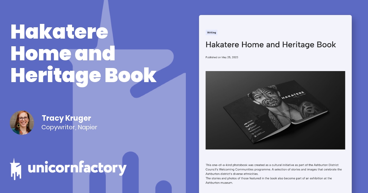 Hakatere Home and Heritage Book Case Study: Tracy Kruger - Copywriter ...