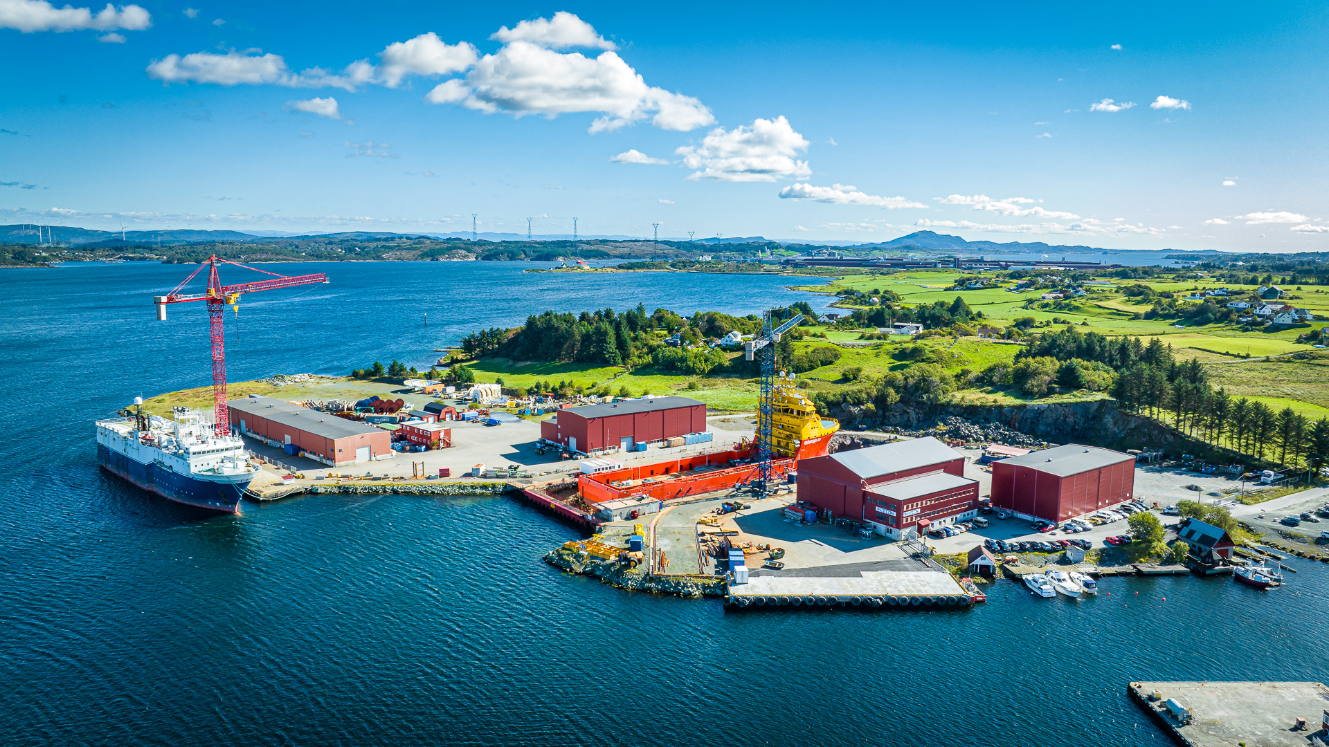 Westcon Yards | Anlegg: Ølen - Florø - Karmsund - Helgeland