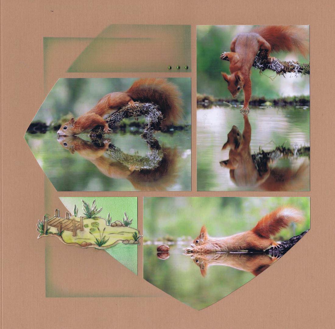 Same Stencil.. Same Photos.. Different Layouts | AZZA Scrapbooking ...