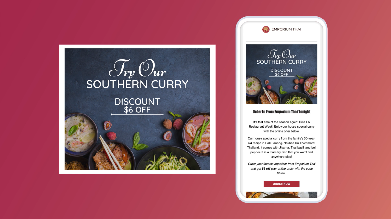 How to build emails for restaurants