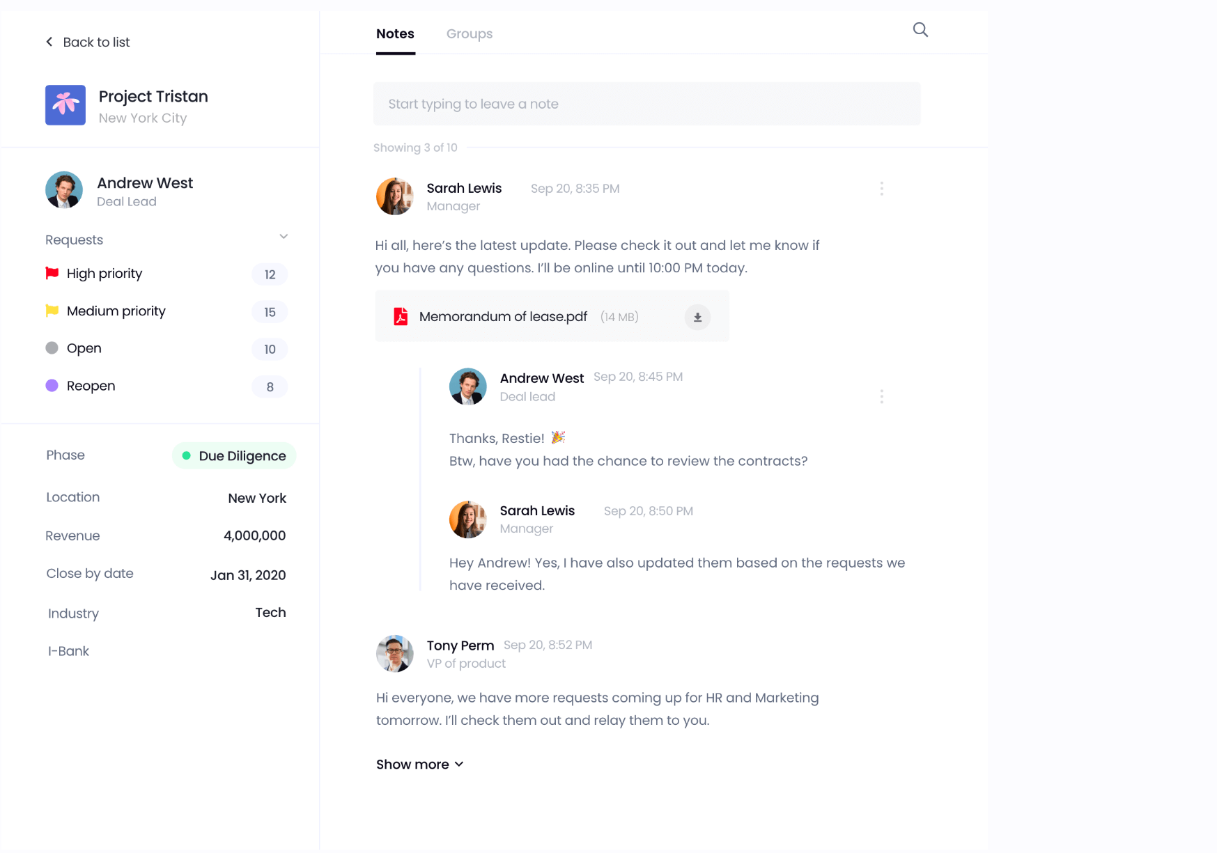 Modern Deal Flow & Deal Tracking Software by DealRoom