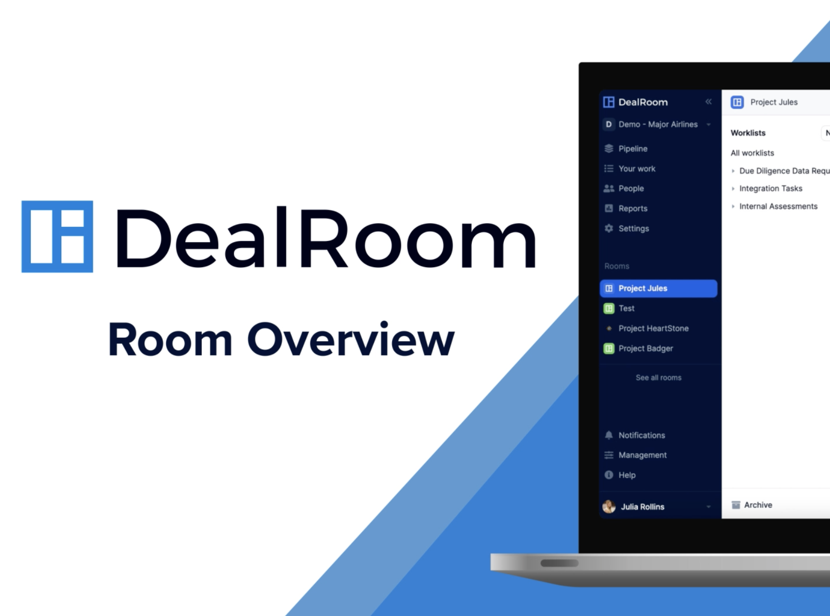 Room Overview - DealRoom Tutorial Videos