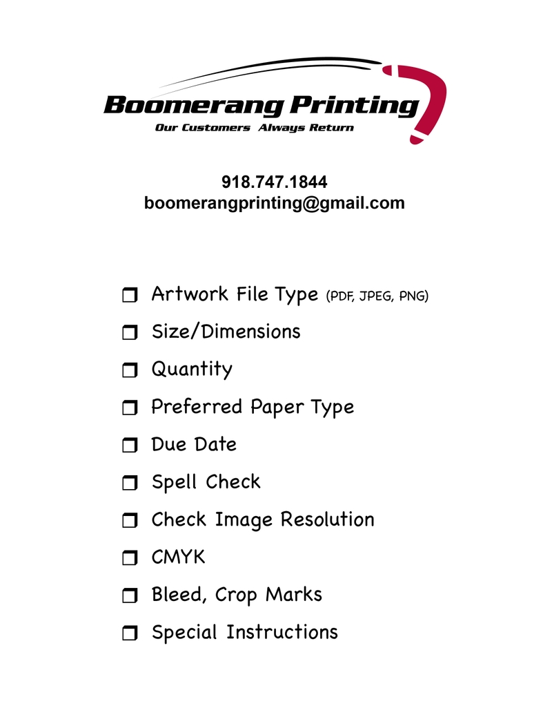 Print Checklist