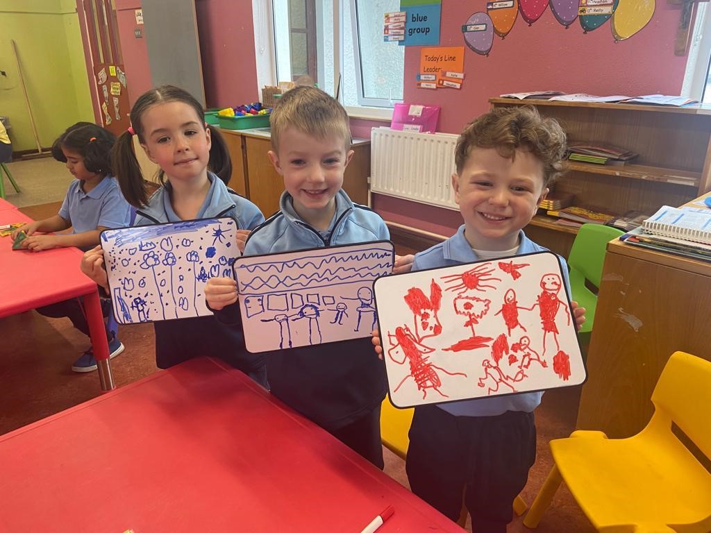 Junior Infants art | Scoil Naomh Muire Eas Géitine
