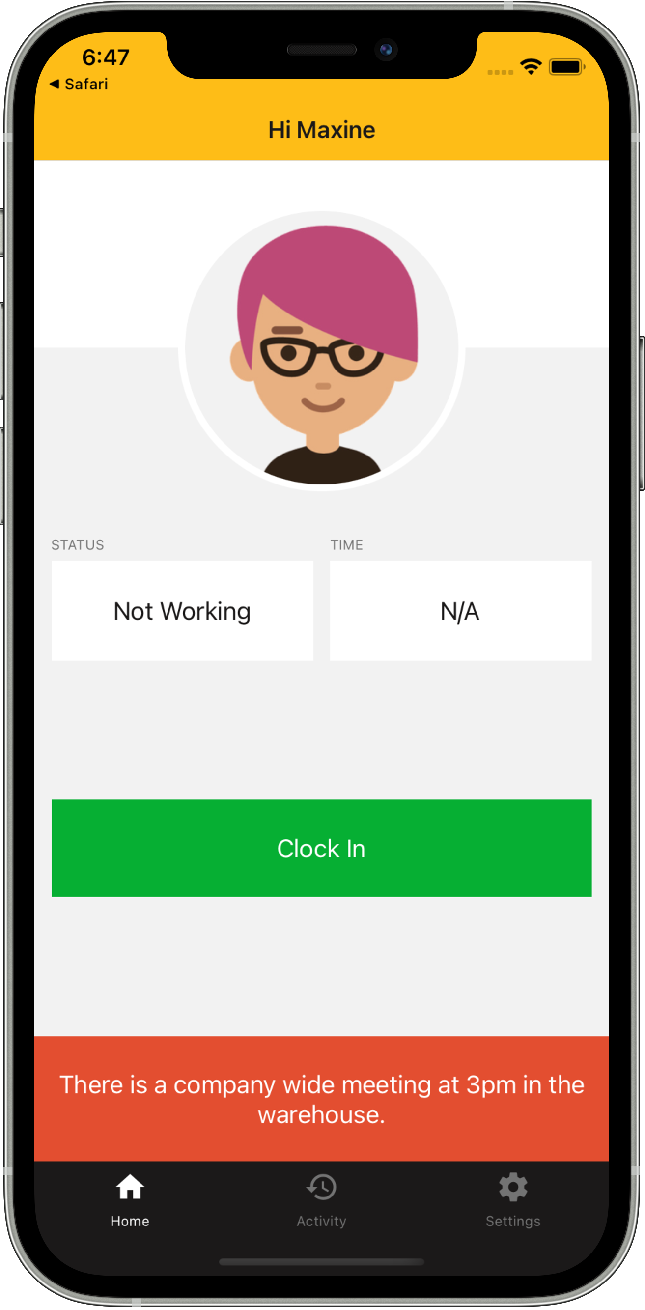 Mobile Screen Configuration
