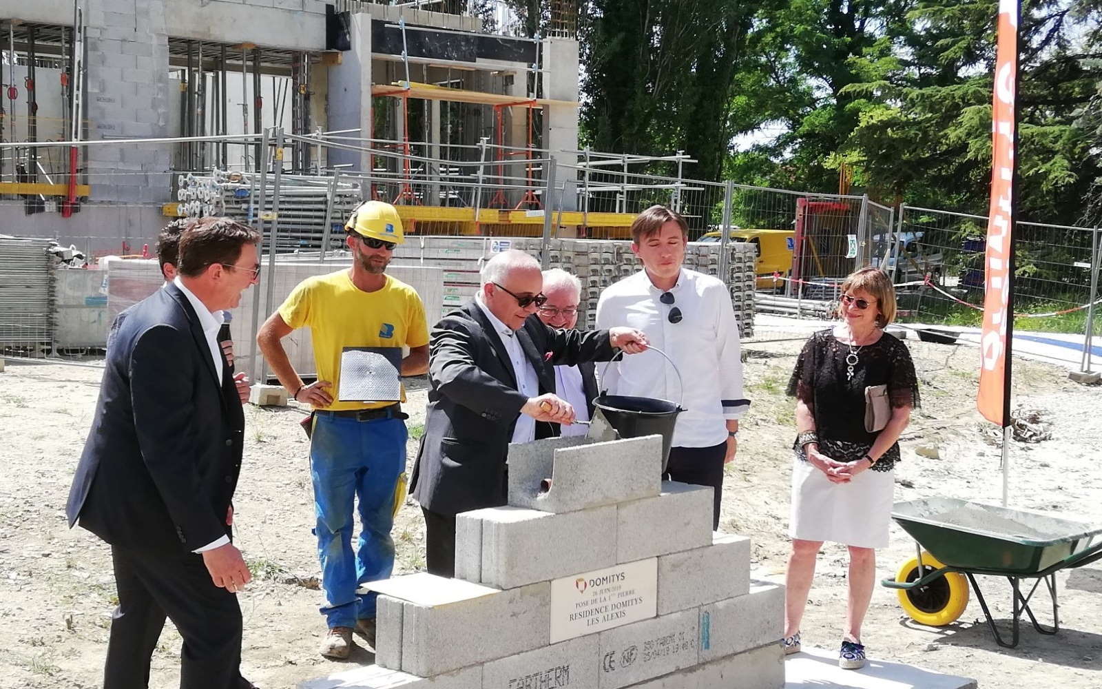 La première pierre de la Résidence "Les Alexis" est posée