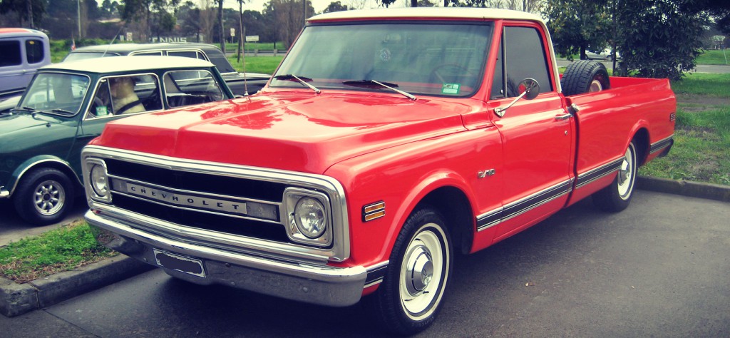 Installing an engine in my '78 C30 truck.