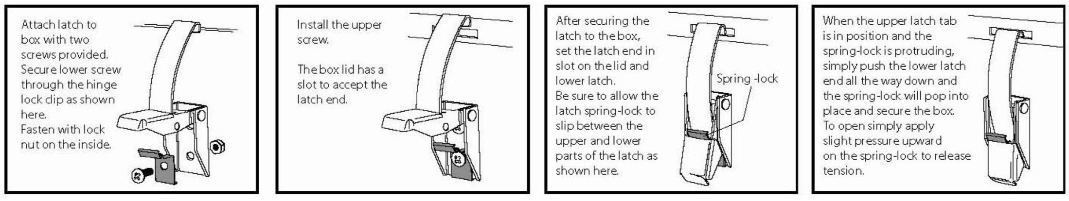 10244: Installation Instructions for Replacement Latches