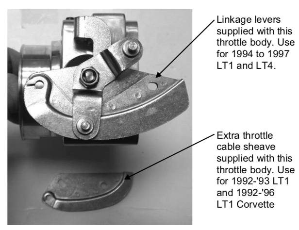 14500 & 02: Installation Instructions for LT1 Throttle Bodies