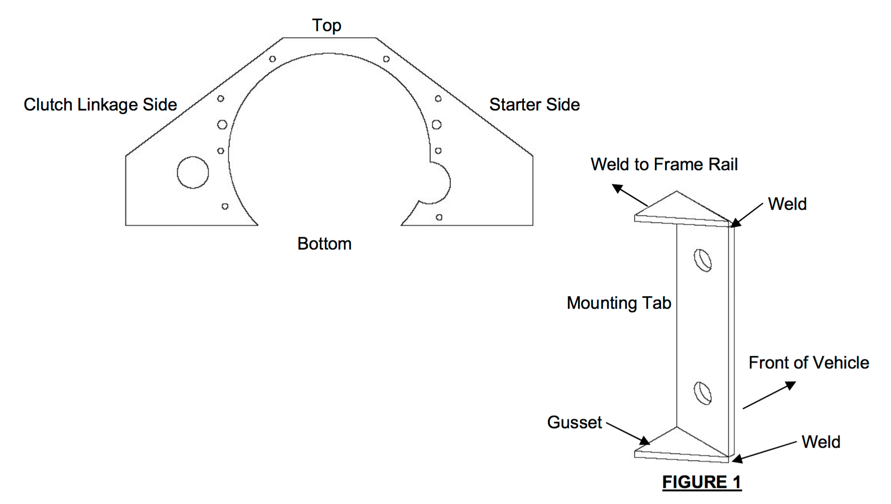 64050 & 64075 Installation Instructions for Chevy Mid-Mount Plate