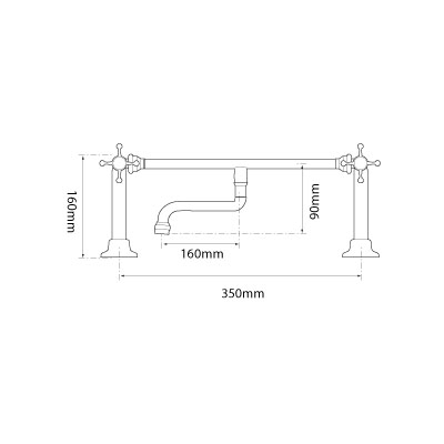 Federation Hob Mounted Exposed Bath Set | Tribata