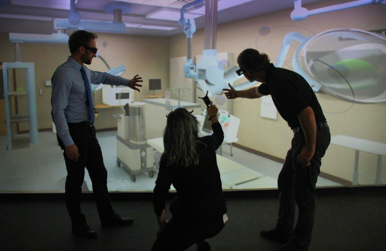 Projection VR and CAVE TM Virtual Reality with Unity and Vizard VR Engines