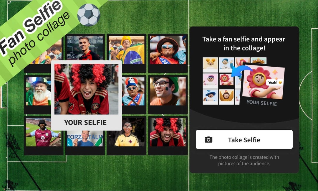 Fan Selfie Photo Collage
