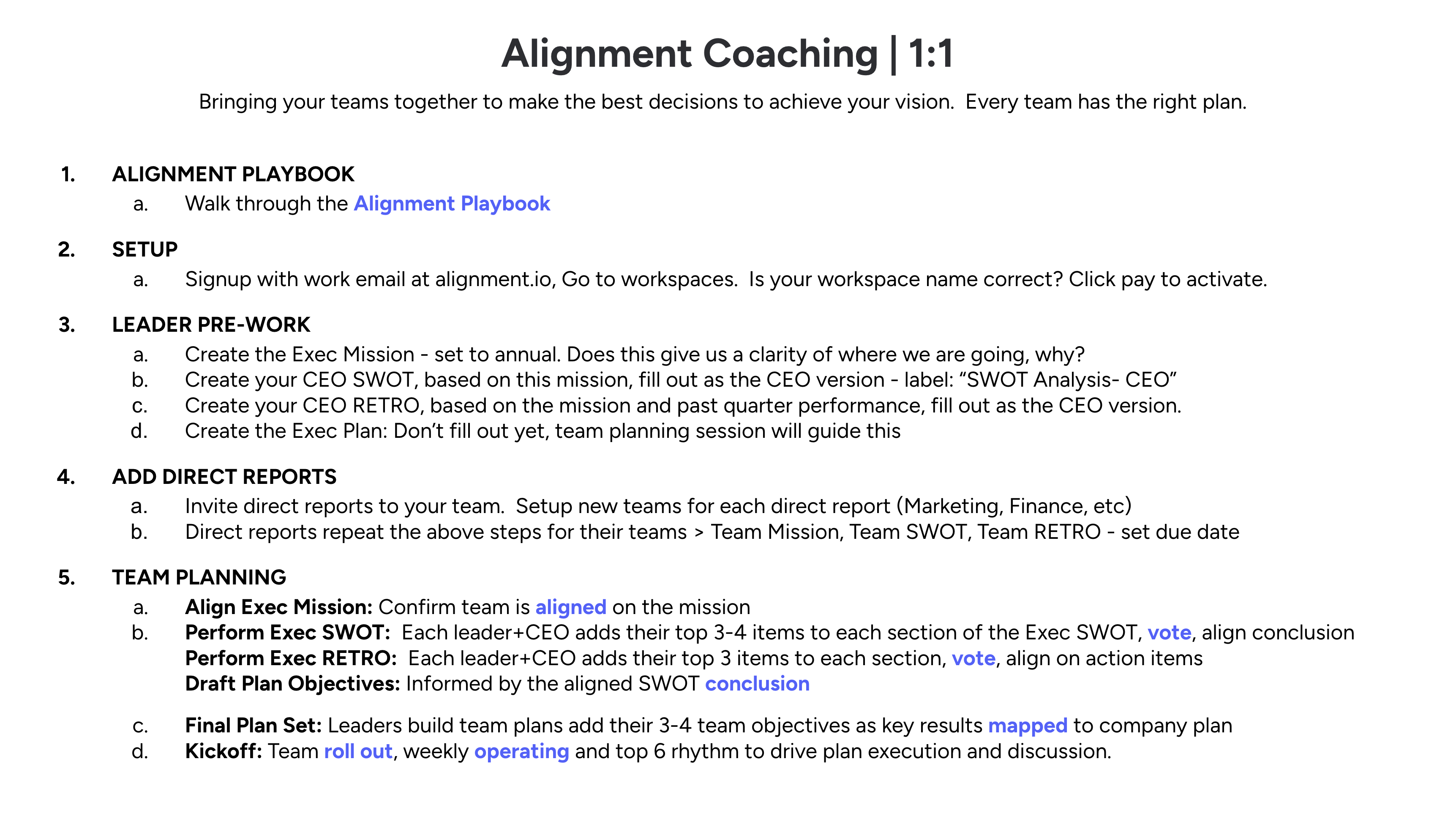 Streamline Your OKRs: Sample Alignment.io Planning Timeline for Teams