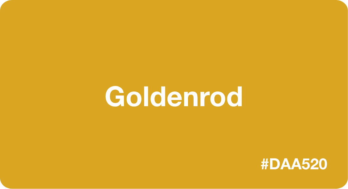 Goldenrod Color Best Practices Color Codes Palettes More 