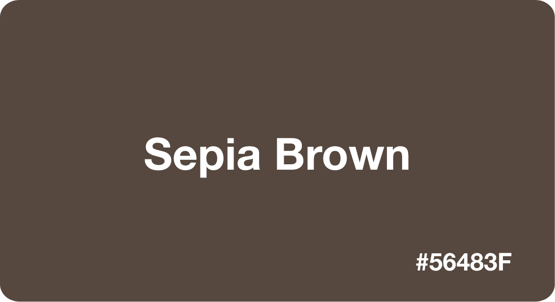 Sepia Brown Color HEX Code #56483F