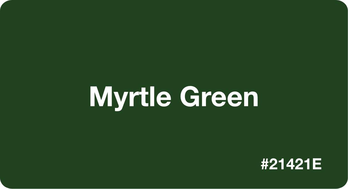 Myrtle Green Color: Best Practices, Color Codes, Palettes & More!