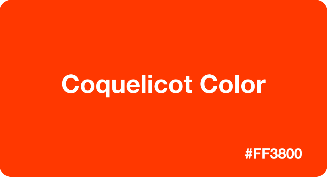 Coquelicot Color: Best Practices, Color Codes, Palettes & More!