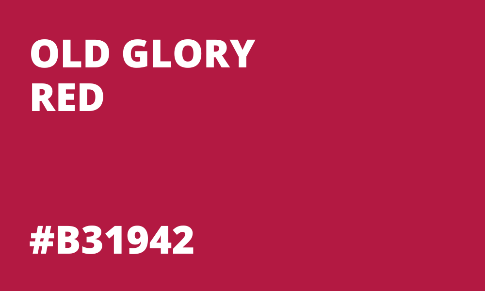 Old Glory Red Color (Known as American Flag Red)