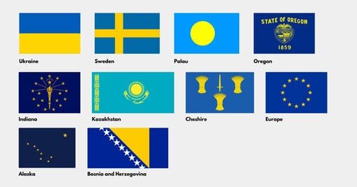 Blue and Yellow Flag: Country Flags With These Color Combinations ...