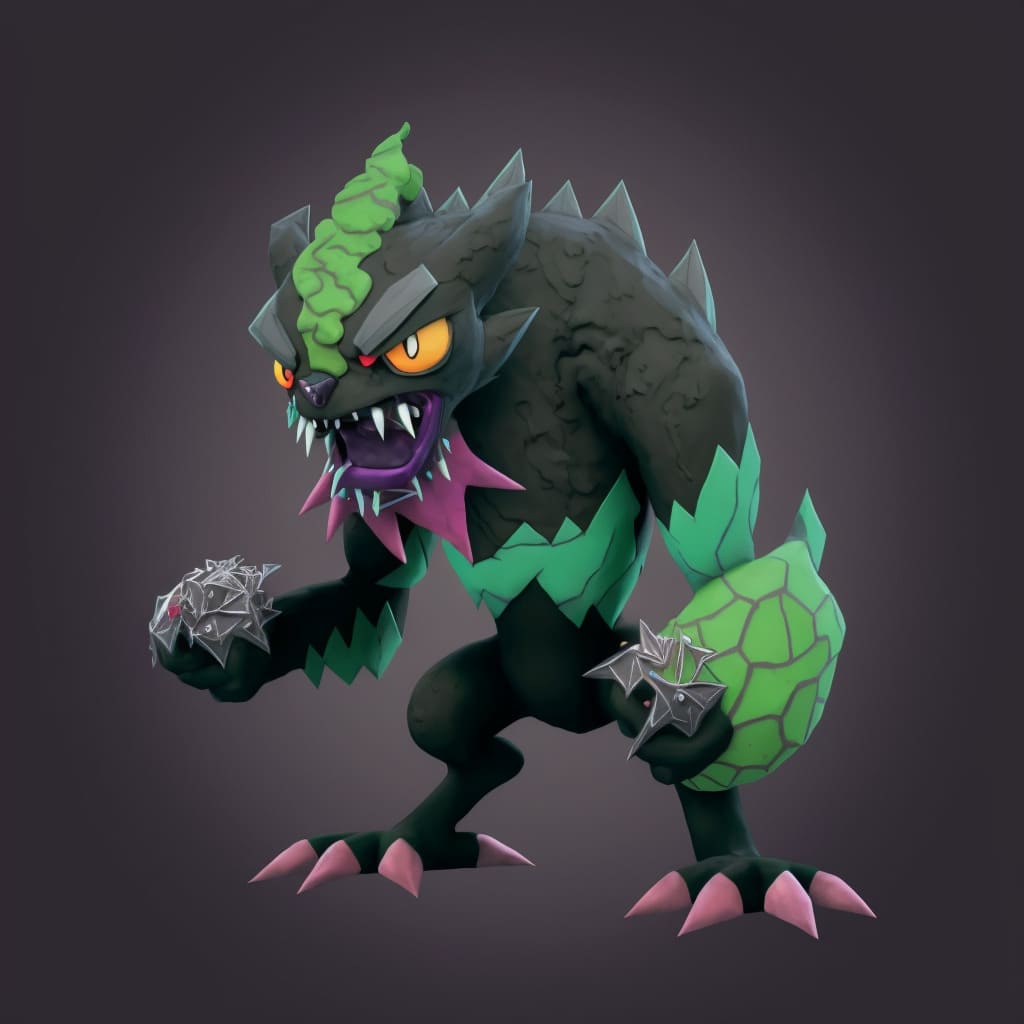 +15 Black Pokemon Explained With 3D Images - Eggradients.com