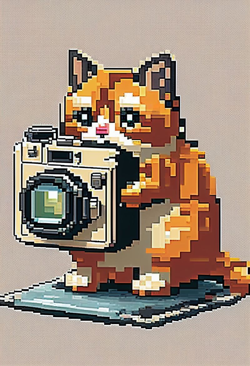 +30 Cat Pixel Art: High-Resolution Free Images - Eggradients.com