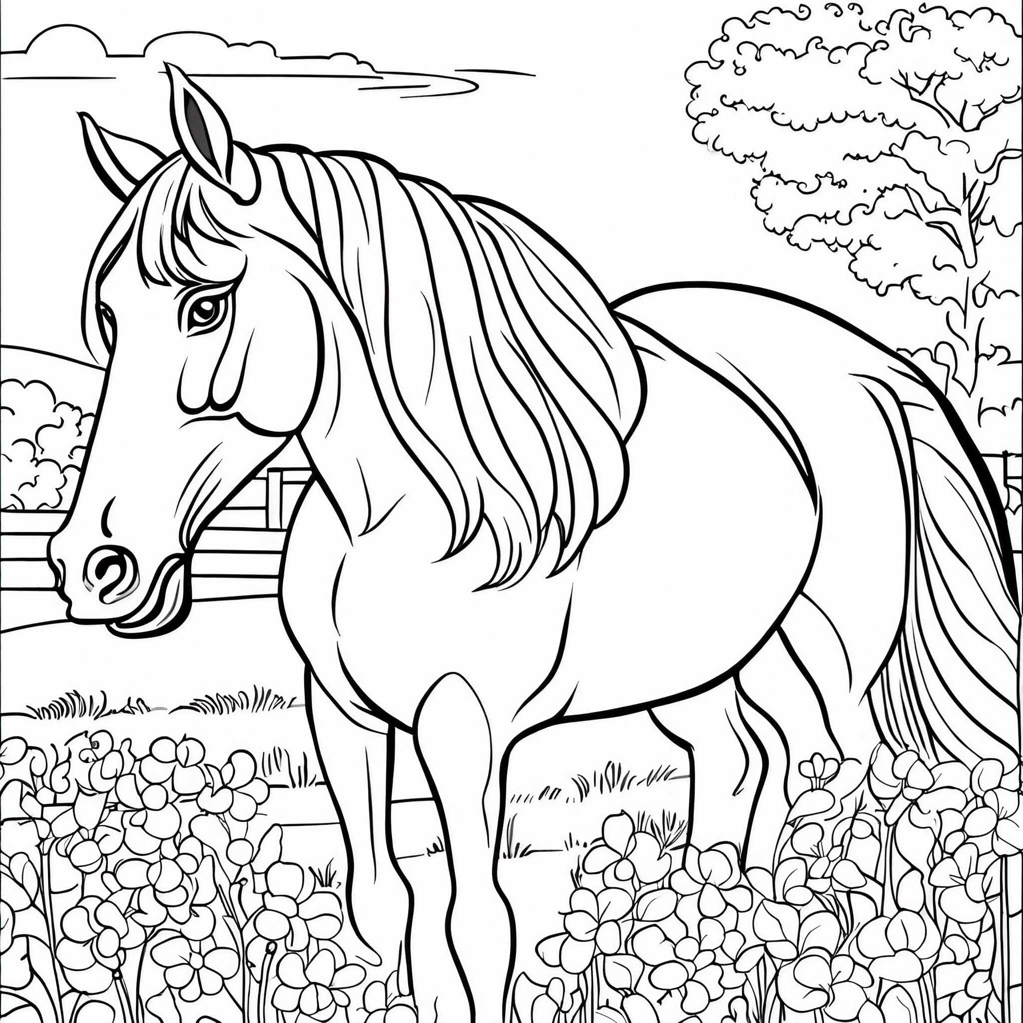 Free Printable Horse Coloring Pages For Kids