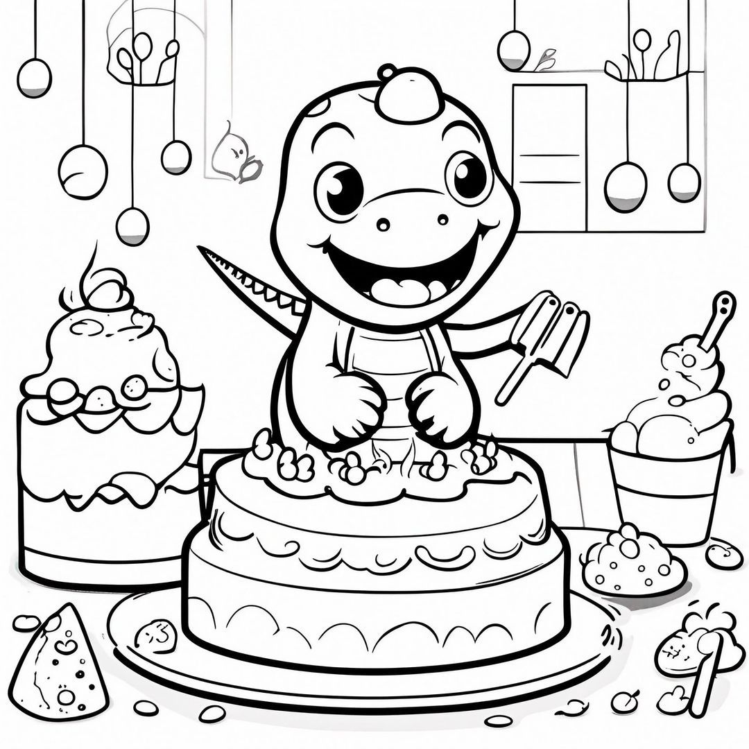 +50 Printable Dinosaur Coloring Pages: Discover Kawaii Dinosaurs ...