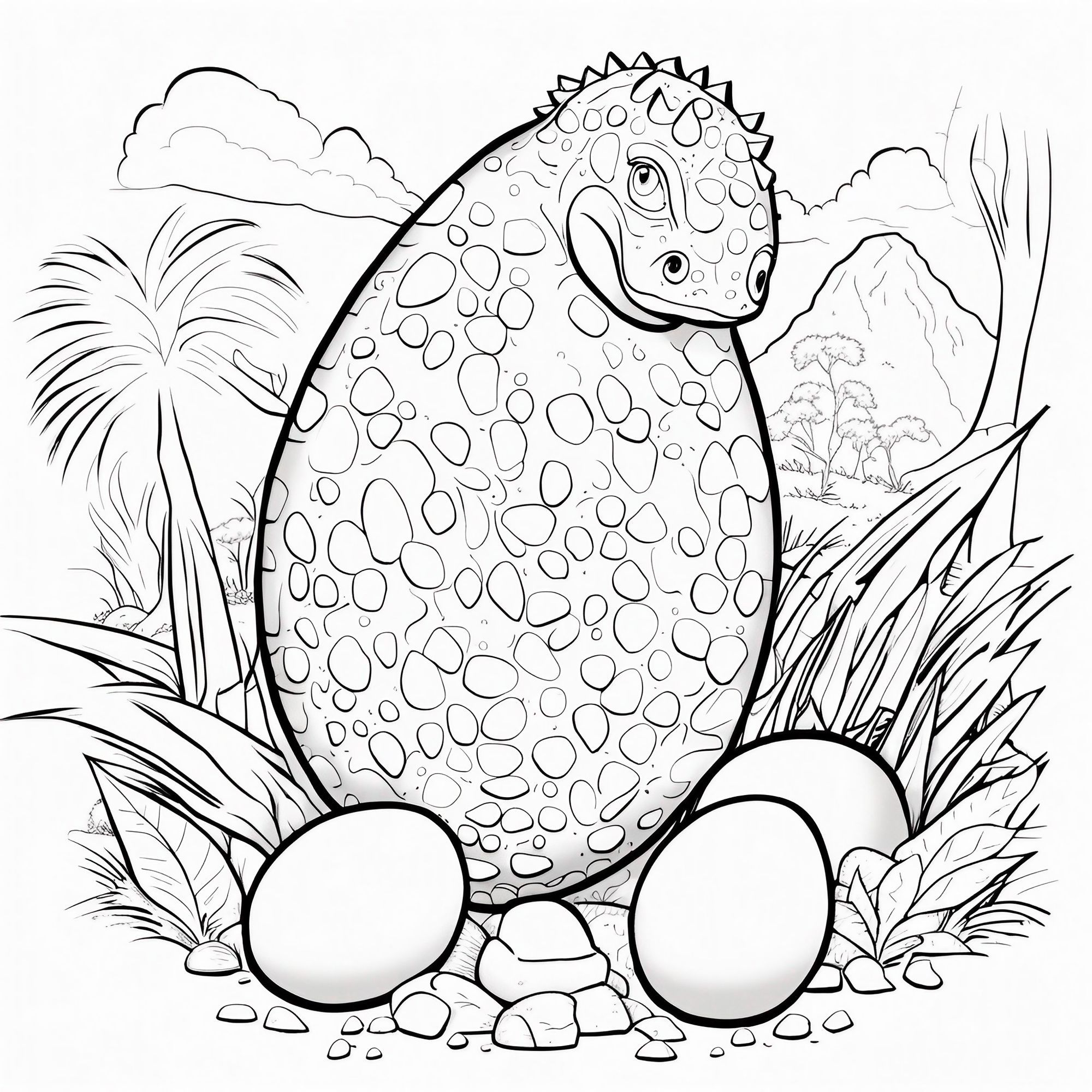 +50 Printable Dinosaur Coloring Pages: Discover Kawaii Dinosaurs ...