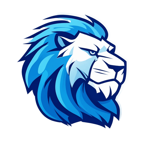 +50 Blue Lion Logo: Free to Use and Transparent Background ...