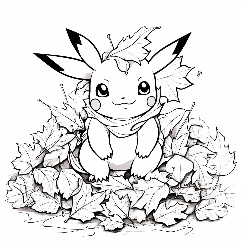 +30 Pikachu Coloring Pages for Free (Printable)