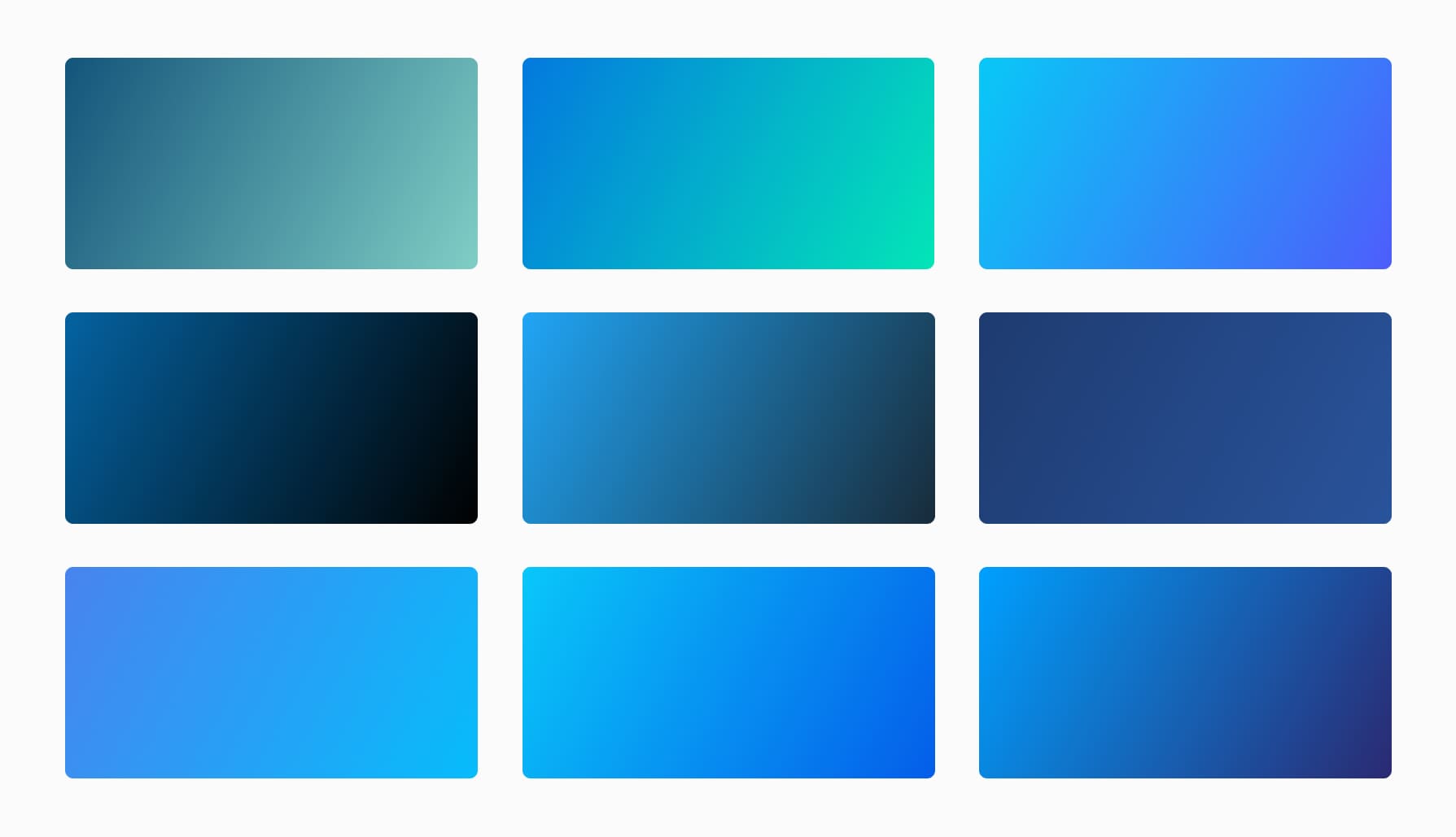 Ocean Gradient: + 18 Gradient Colors
