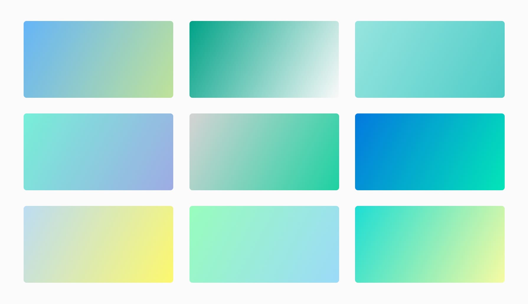 Teal Gradient: +20 Background Gradient with CSS